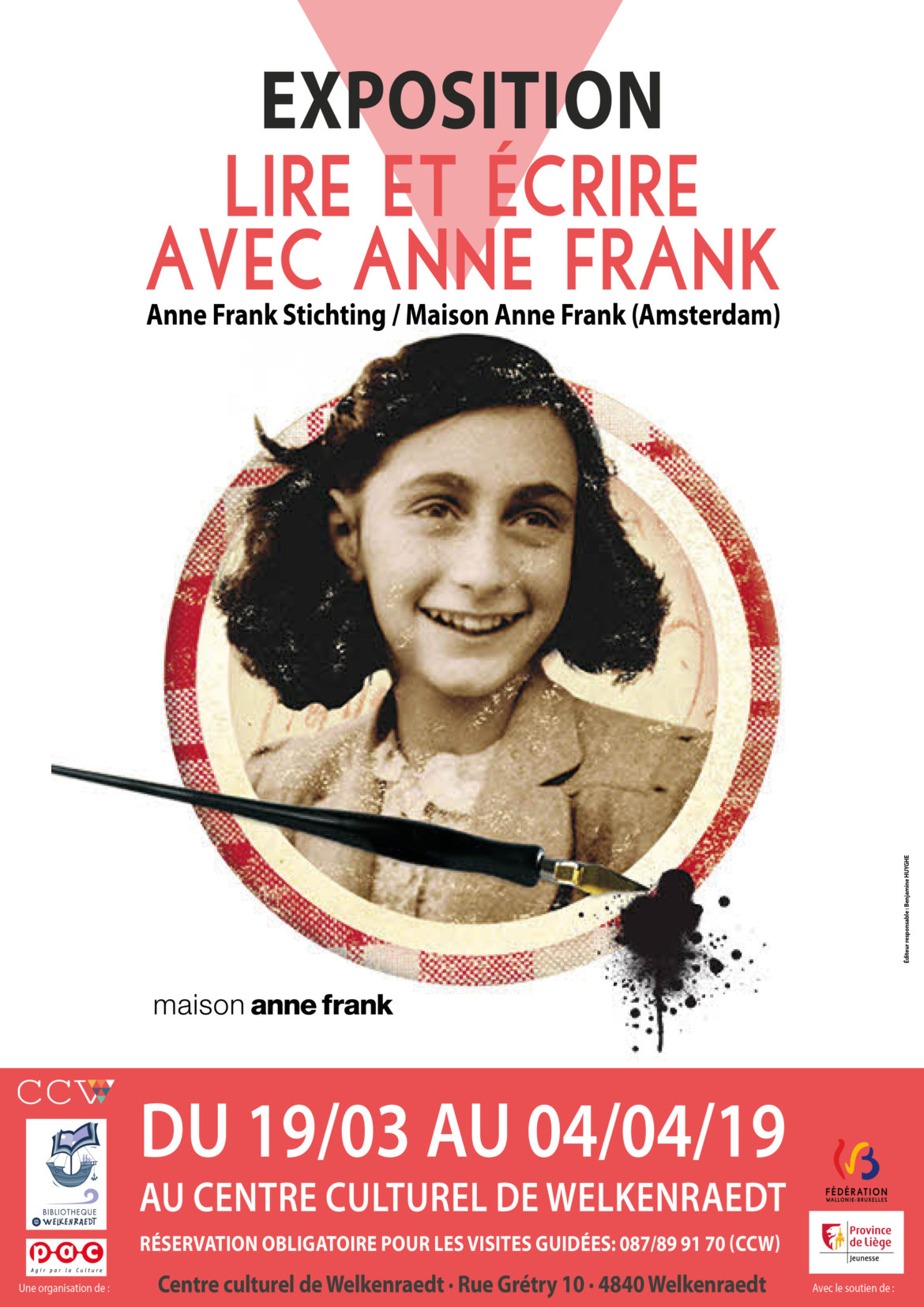 Lire et Ecrire avec Anne Frank - Exposition - PAC